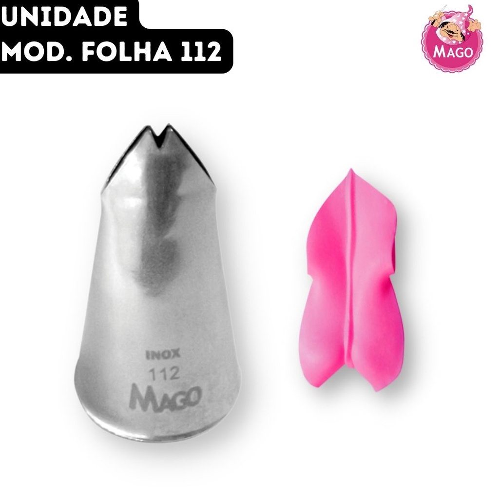 Bico de Confeitar Folha Modelo 112 Inox Grande Mago | Shopee Brasil