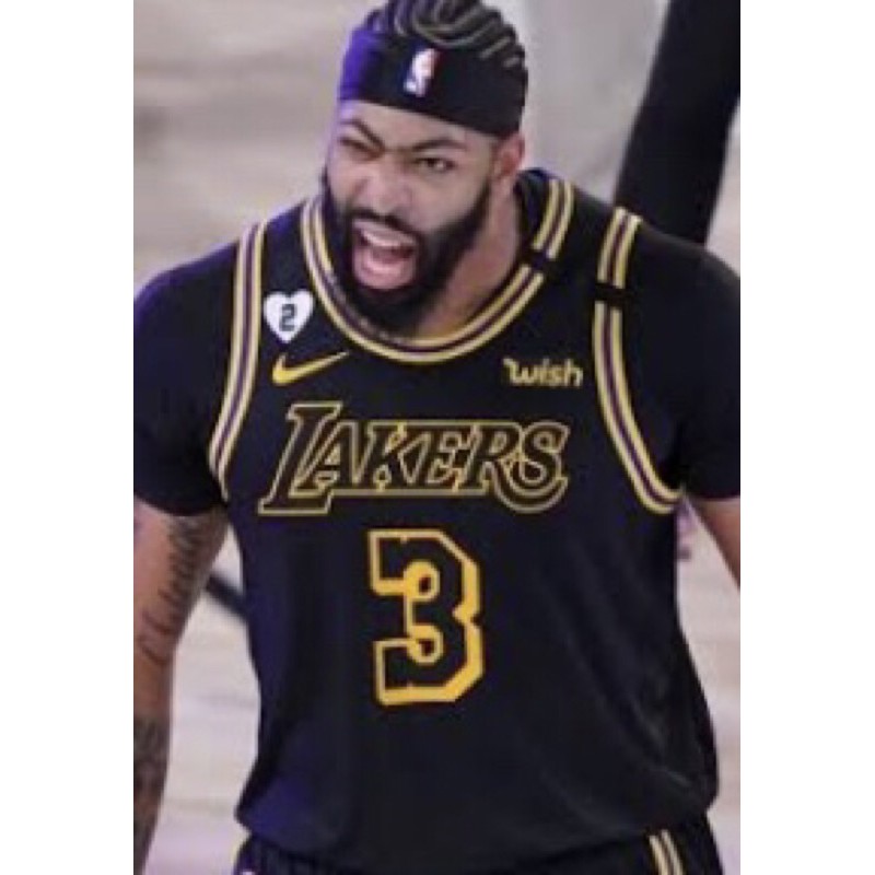 Camiseta Anthony Davis Black Mamba jersey/Lakers De Alta Qualidade/Nba ...