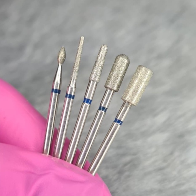 Kit 5 Brocas Diamantadas Para Alongamento De Unhas/manicure | Shopee Brasil