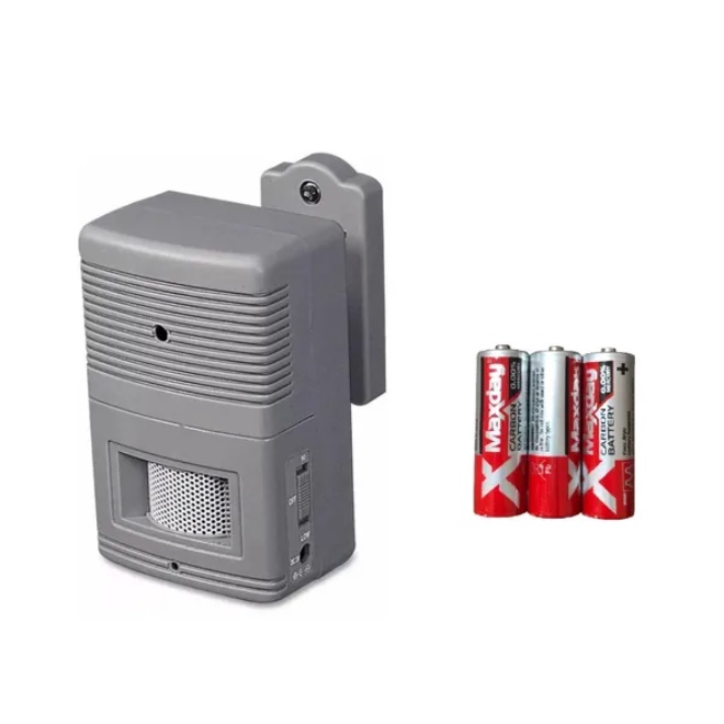 Detector Sensor de Presença Sem Fio Com Alarme Sonoro 5m Detecção ...