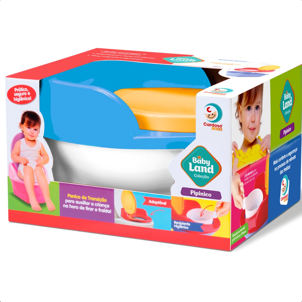 Pinico Trono Desfralde Infantil Baby Land Pipinico Menino | Shopee Brasil