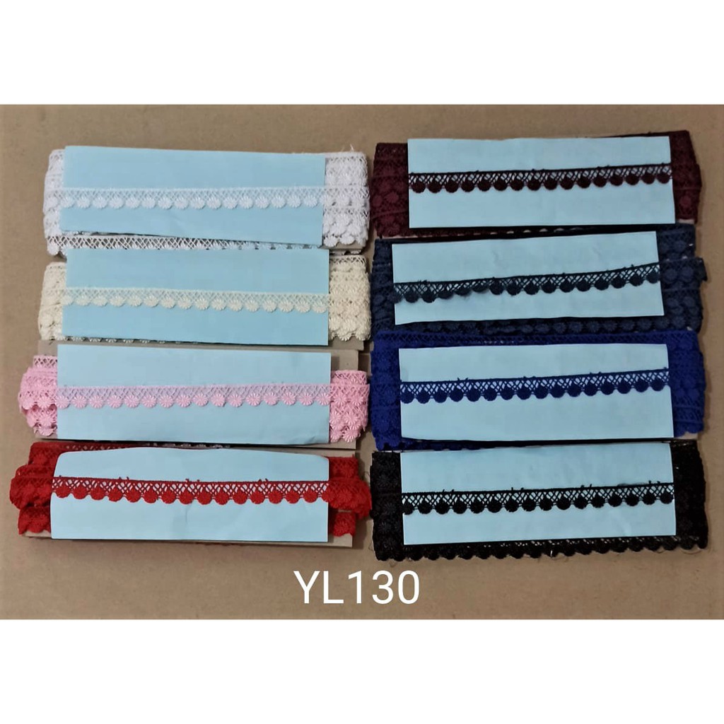 Renda Guipir Diversas Cores Guipure - 13,7 Metros YL130 | Shopee Brasil