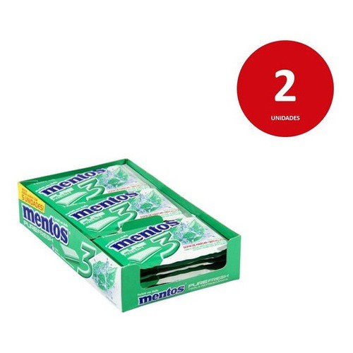 Kit C/2 Mentos 3c Pure Fresh 15x8,5g Spearmint - Sem Açucar | Shopee Brasil