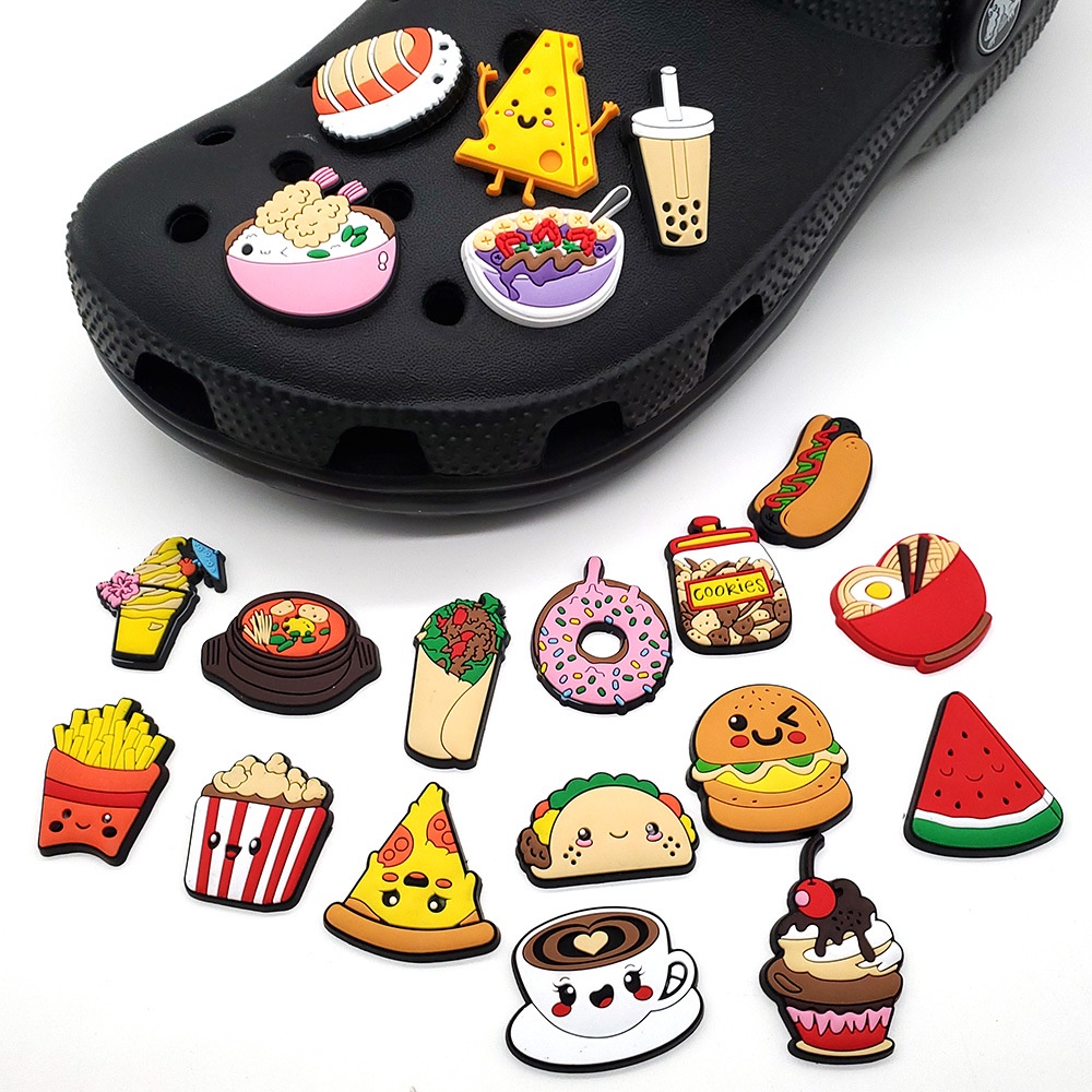 PVC Jibbitz crocs acessórios de moda pin crocs charme Sapato Fivela De ...