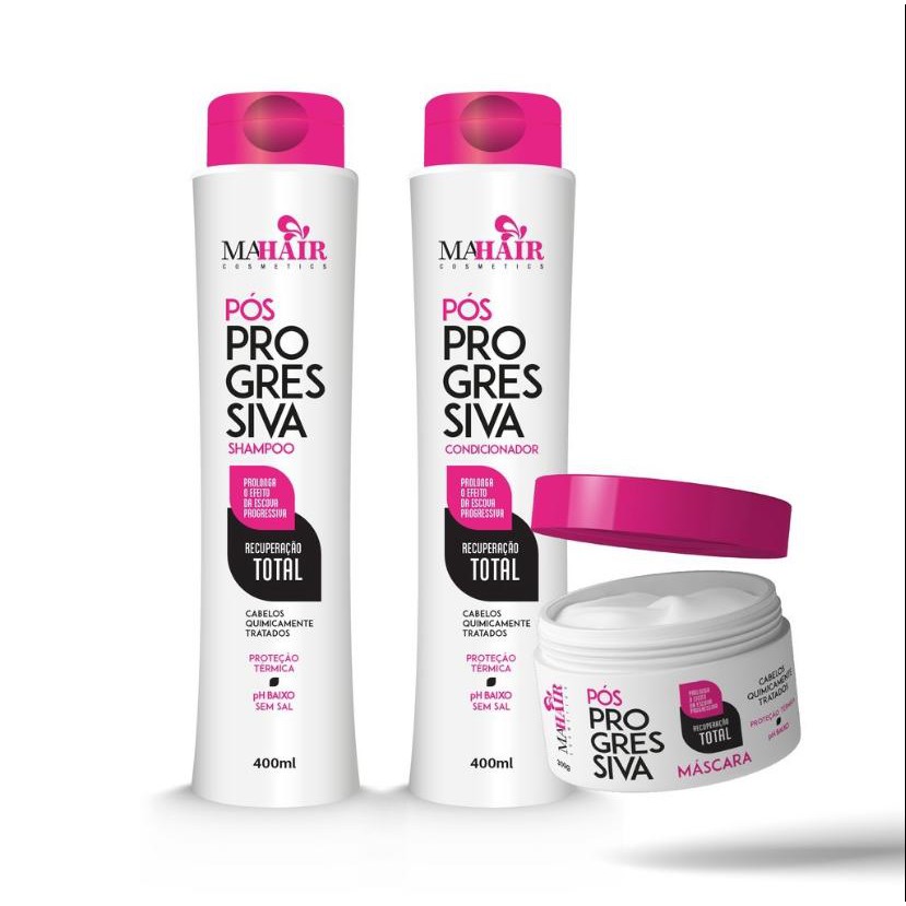 Kit Pós Progressiva MAHAIR 1 - Kit Com 3 Unidades | Shopee Brasil