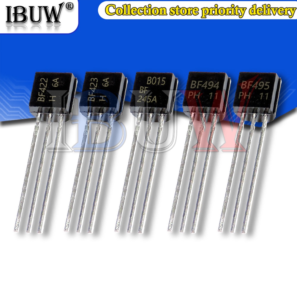 10pcs-50pcs BF245A BF422 BF423 BF494 BF495 BF245 TO92 TO-92 Circuito Integrado | Shopee Brasil