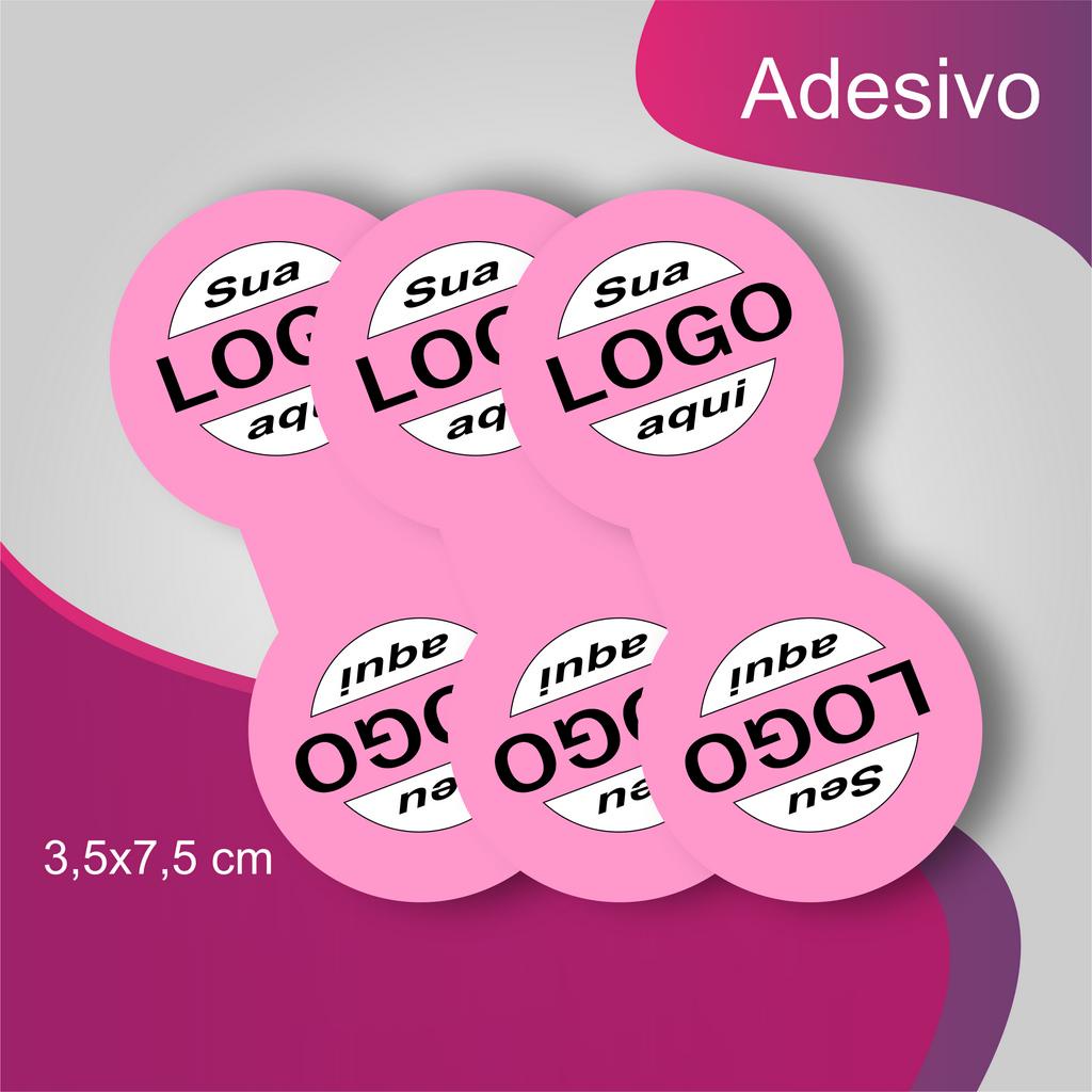 105 Adesivo Lacre Personalizado com sua logo, para sacola, bolo,caixa ...