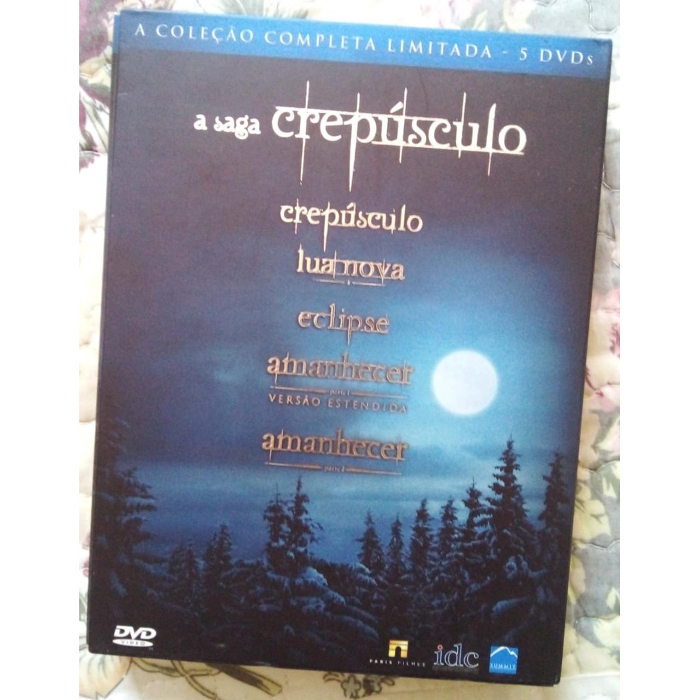 Box A Saga Crepúsculo Coleção Completa (5 DVDs) | Shopee Brasil
