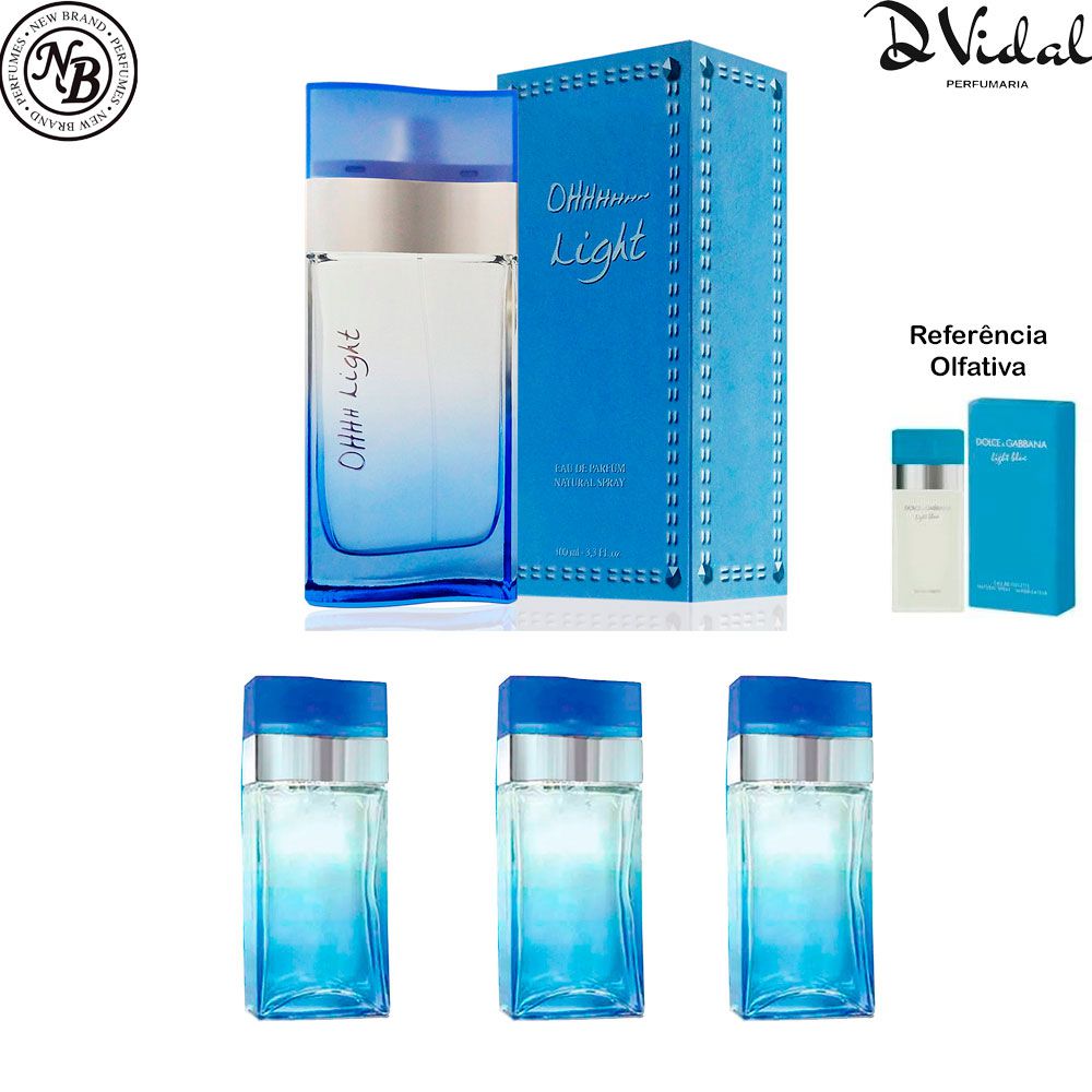 Combo 03 Perfumes - Oh Light Eau de Parfum New Brand - Perfume Feminino ...
