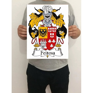 Pôster Heráldica Brasão Da Família Feitosa 32x43 Cm | Shopee Brasil