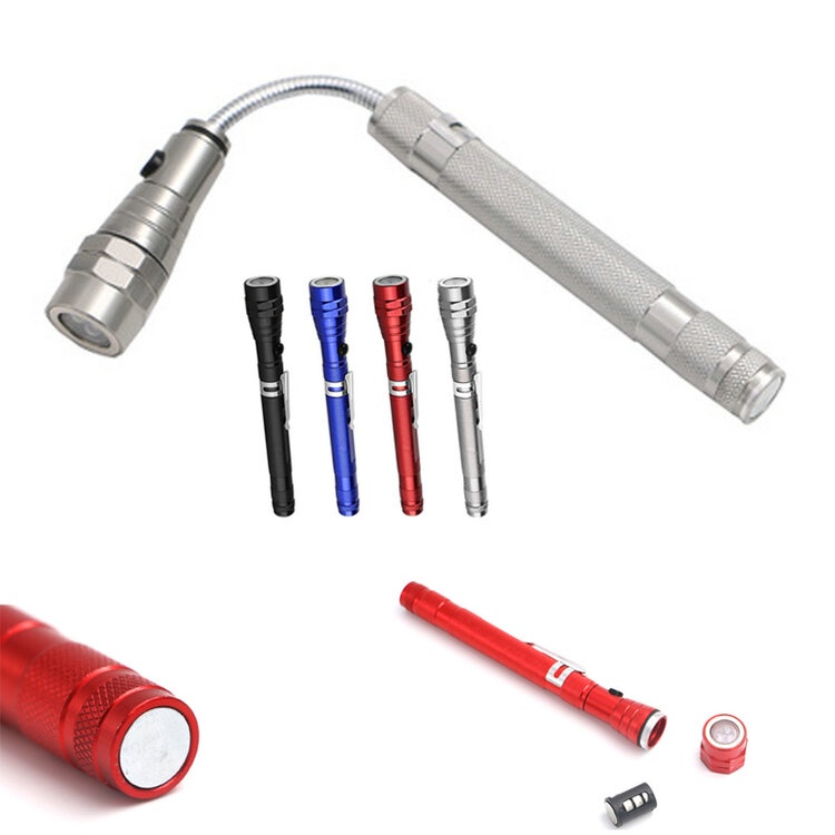 Lanterna Telescópica Flexível 360* com Led e Ima na Ponta | Shopee Brasil