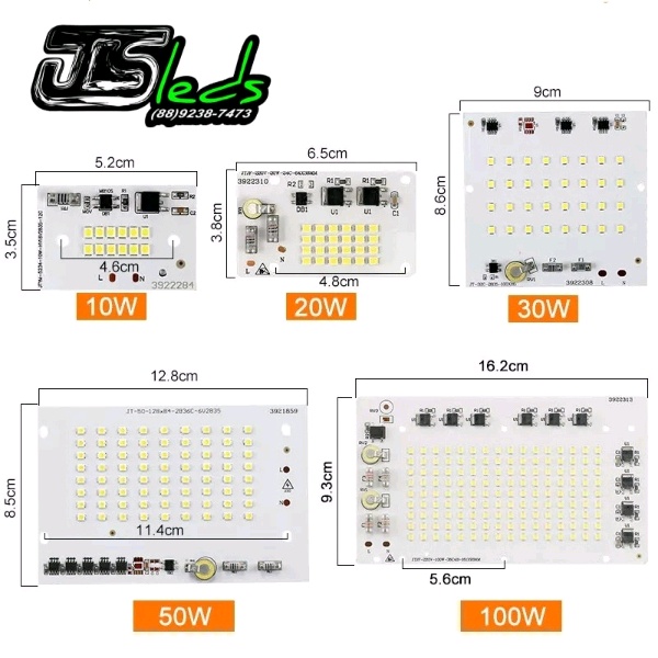 Placa Led 220V AC Chips Led SMD | Shopee Brasil