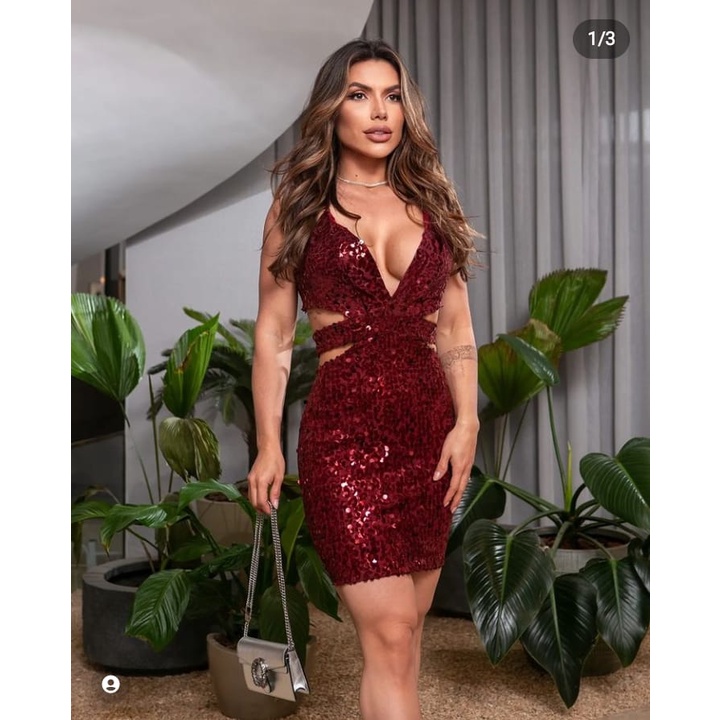 Vestido Duce Maria Festa | Shopee Brasil