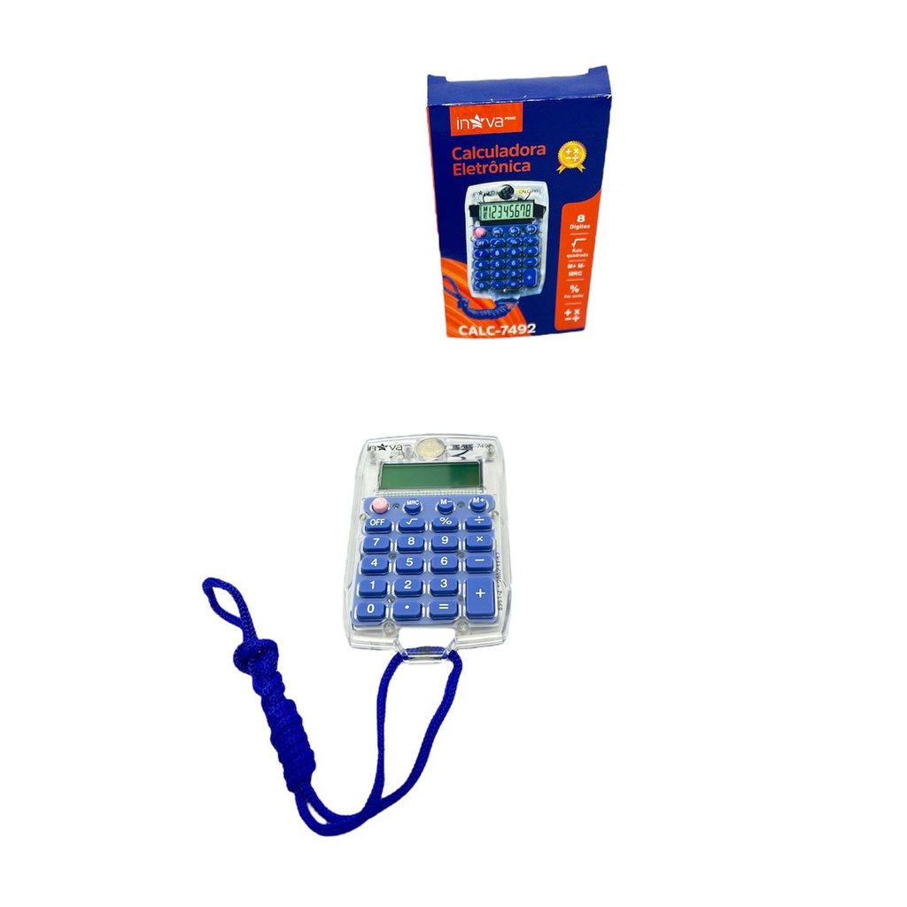 Mini Calculadora Eletronica Inova Calc-7492 . | Shopee Brasil