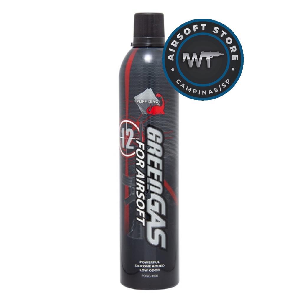 Green Gas Airsoft Puff Dino 1100 600ml Gbb Gas Airsoft | Shopee Brasil
