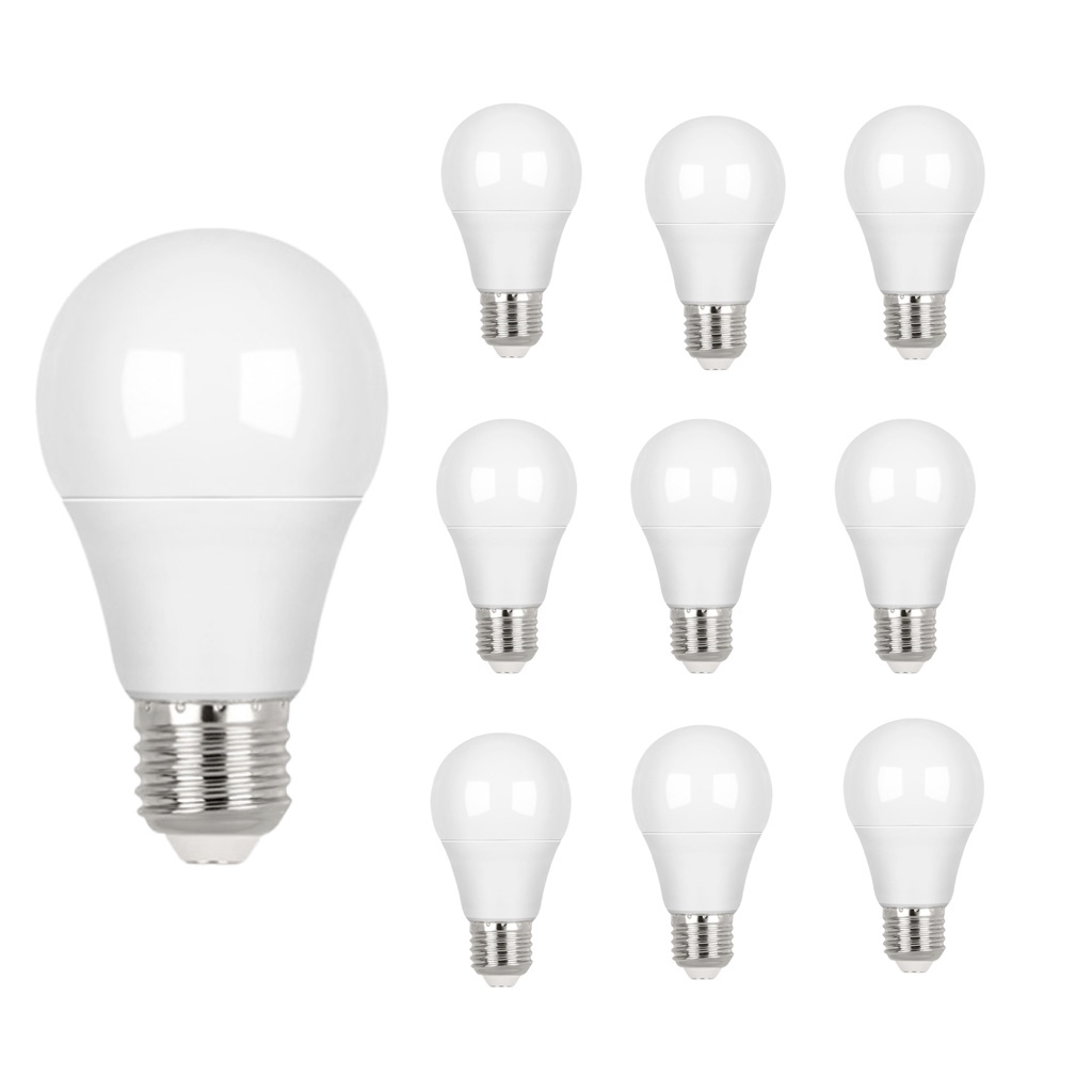 Kit 10 Lâmpadas Led Bulbo 12W Branco Frio 6500k Bivolt E27 | Shopee Brasil