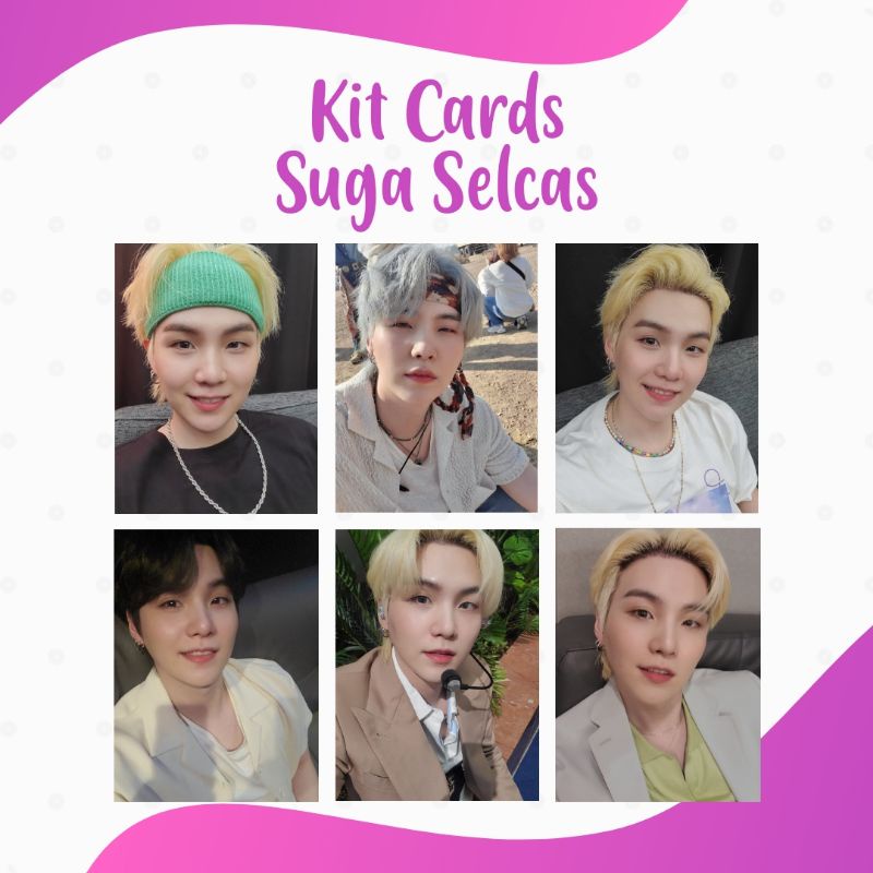 Kit Cards Suga | Shopee Brasil