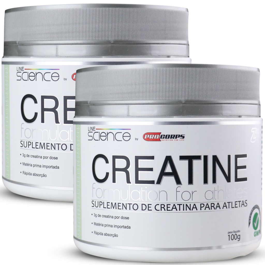 Creatinas 2 Creatina pura monohidratada 100g - Pro Corps | Shopee Brasil