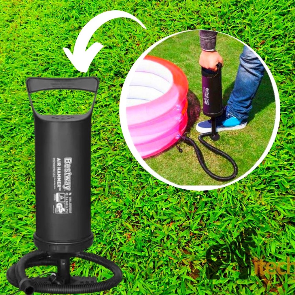Bomba de Ar Manual para Infláveis Bestway 30cm Colchão Bote Piscina ...