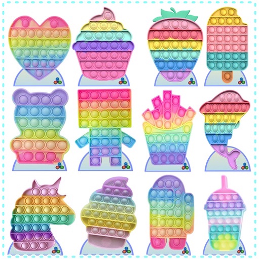Pop It - 10 Displays De Festa De 20cm Totens | Shopee Brasil