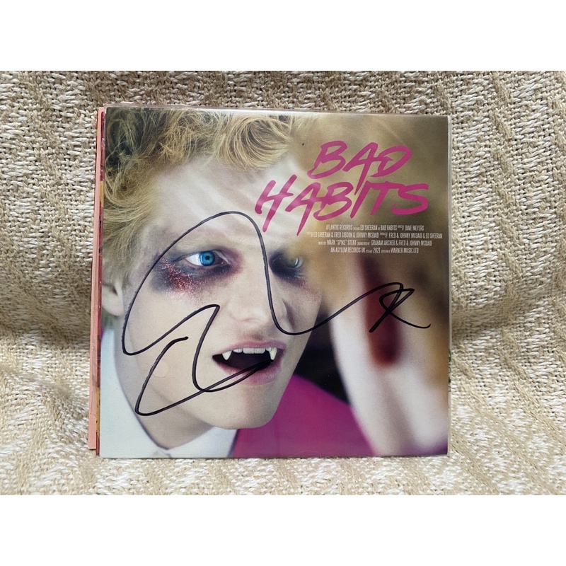 Cd Single Ed Sheeran Bad Habits Autografado | Shopee Brasil