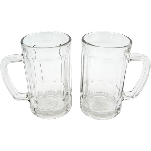 Kit 2 Caneca De Chopp Em Vidro 400 Ml Canecas Cerveja | Shopee Brasil