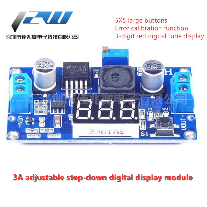 LM2596 DC-Step Down Converter Voltage Regulator Display LED Voltímetro ...