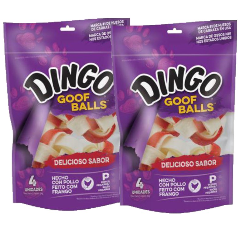 Kit 2pacs Osso Dingo Goof Ball Para Cães 36g | Shopee Brasil