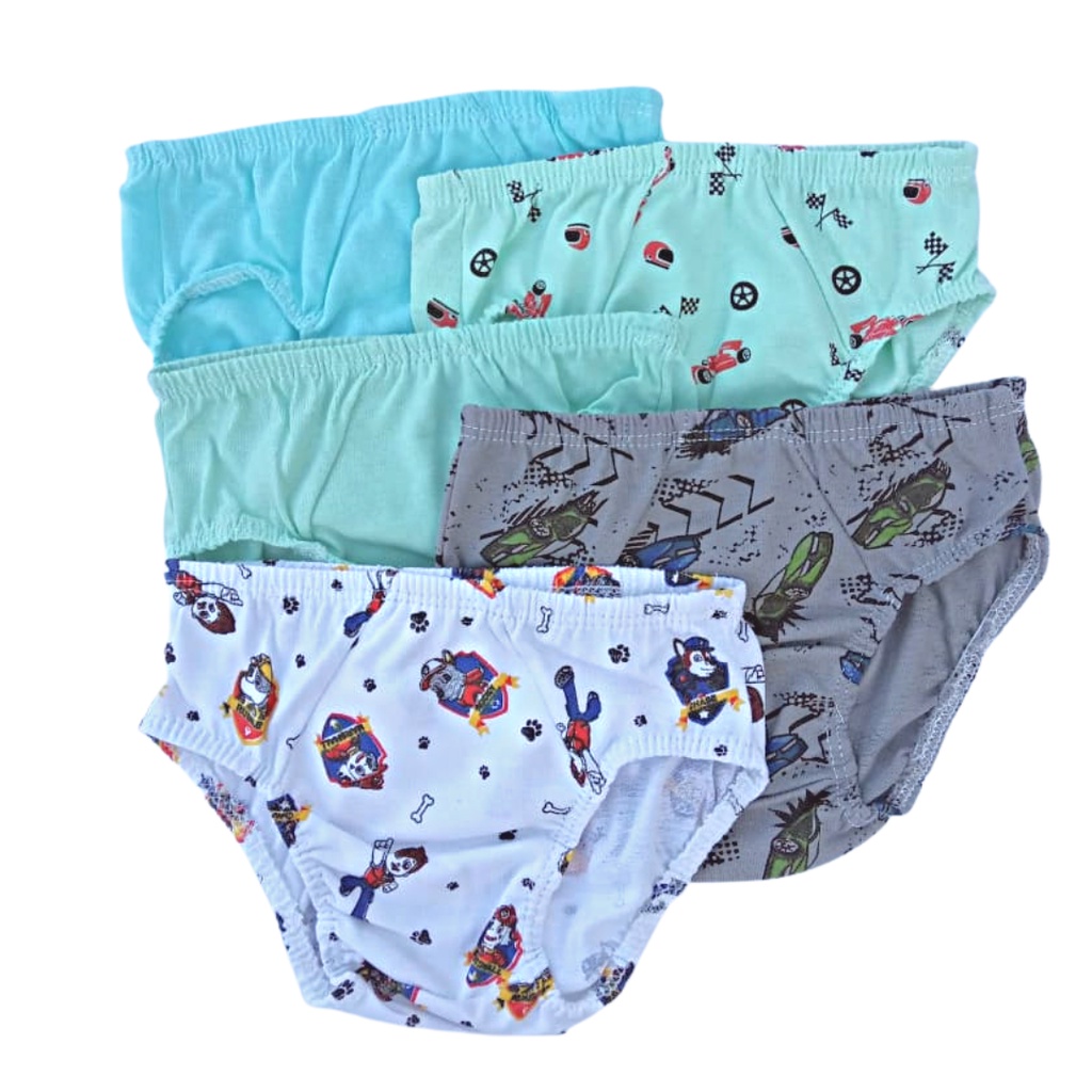 Kit 12 Cuecas Infantil Criança Menino Algodão Forrada com Estampas e ...