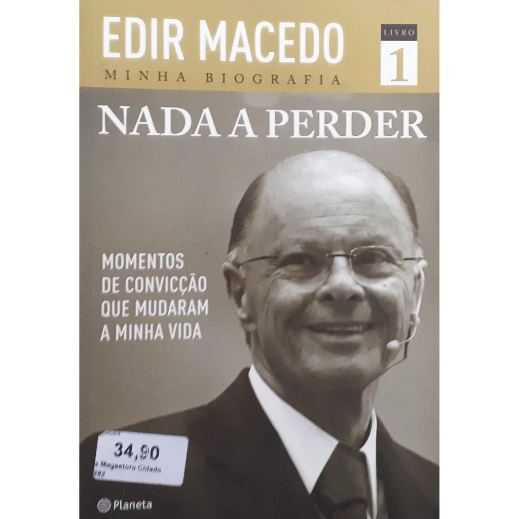 Livro Minha Biografia - Nada A Perde Macedo, Edir MACEDO | Shopee Brasil