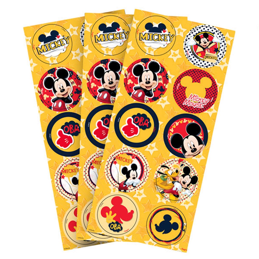 Adesivo Redondo Mickey Mouse | Shopee Brasil