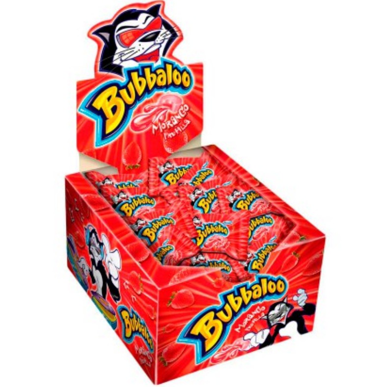 Chiclete Bubbaloo Morango 300g com 60 Unidades - Goma de Mascar ...
