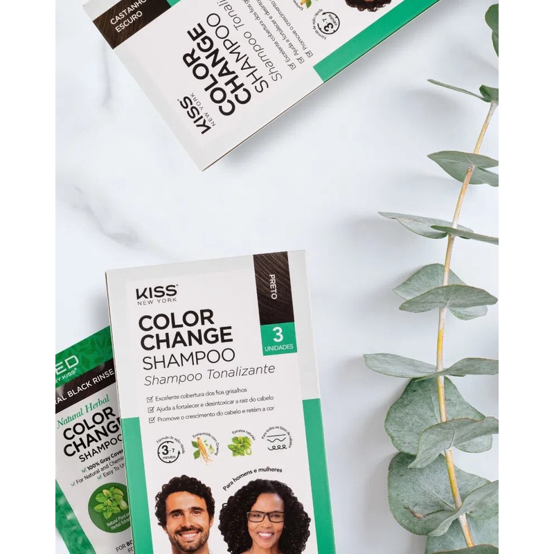 Shampoo Tonalizante Color Change - KISS NEW YORK | Shopee Brasil