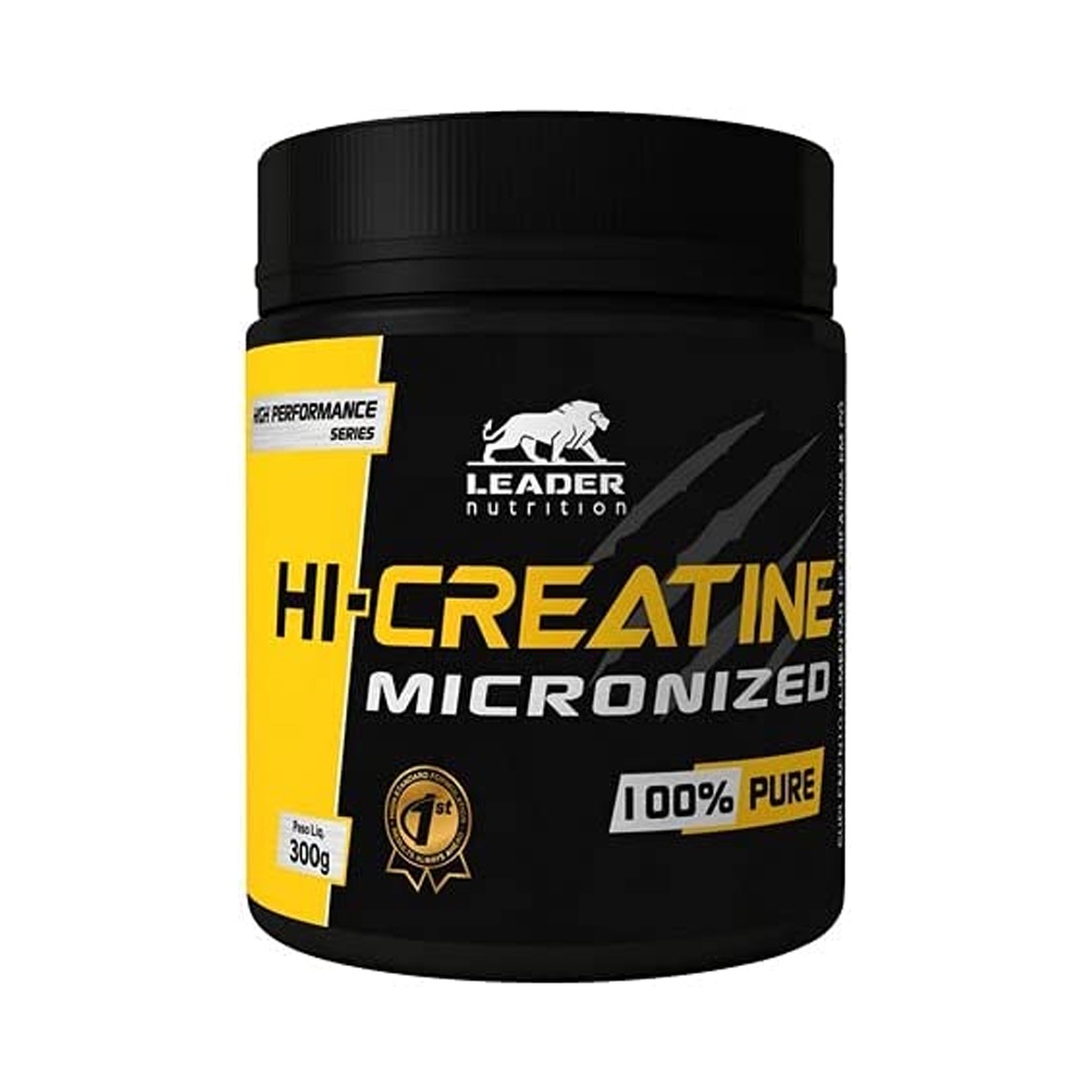 Hi Creatine Micronized 100 Pure 300g Leader Nutrition Shopee Brasil