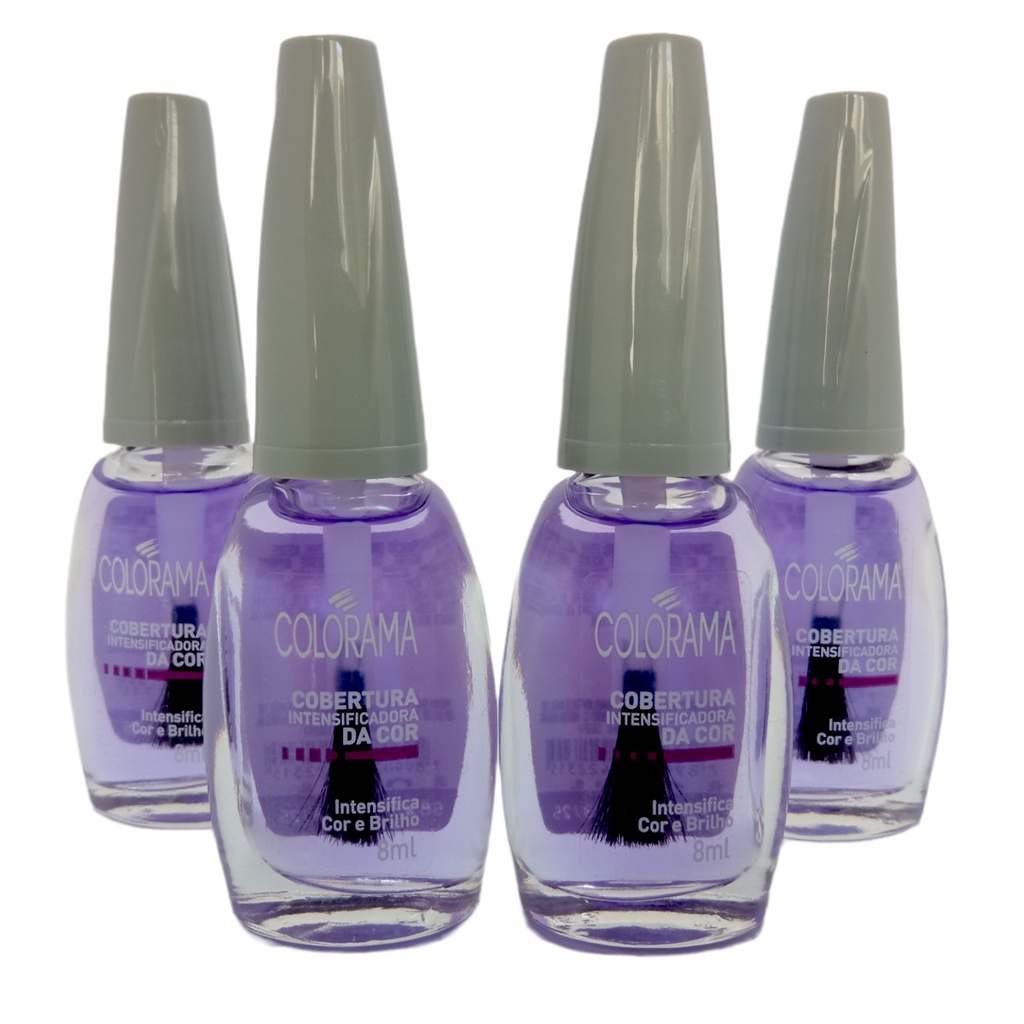 Kit C/ 4 Esmalte Colorama Verniz Extra Brilho Cobertura Intensificadora ...