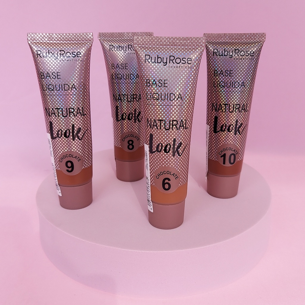 Base Natural Look (Chocolate) - Ruby Rose | Shopee Brasil