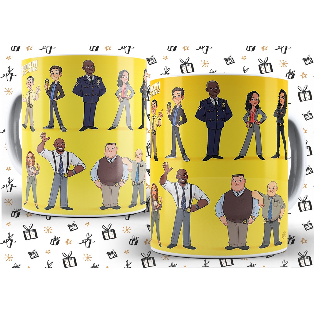 Caneca Personalizada Brooklyn Nine-Nine Desenho - Polímero | Shopee Brasil