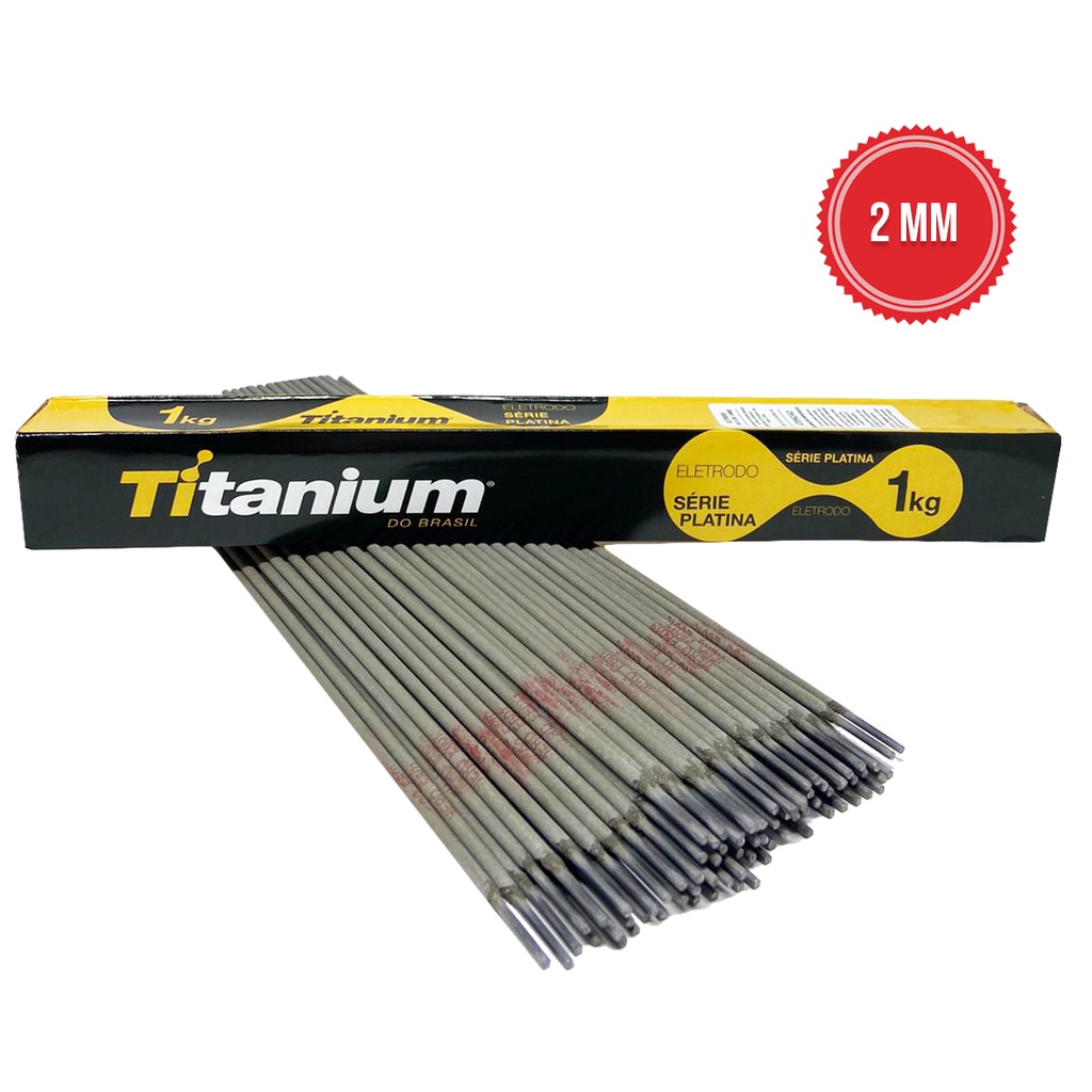 Eletrodo de Solda 6013 2mm Profissional Titanium 1kg | Shopee Brasil