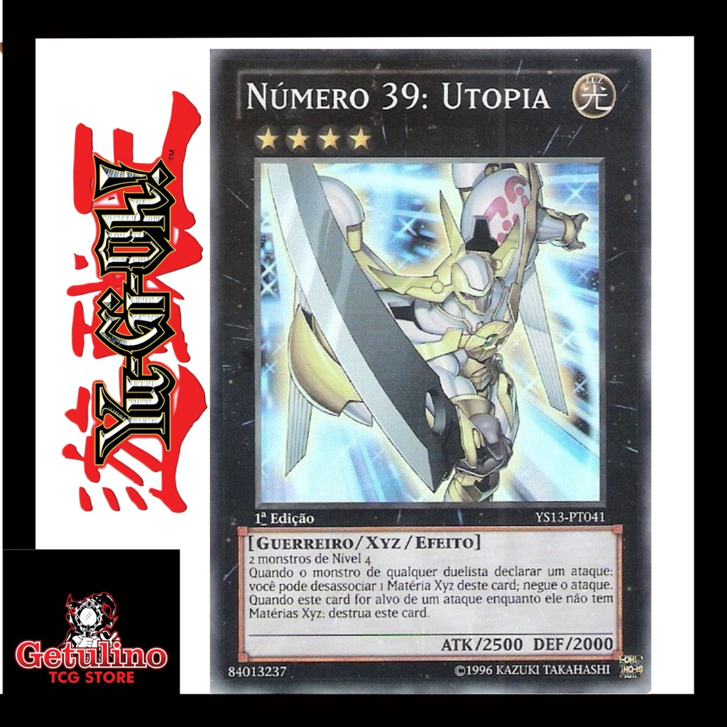 Yu-Gi-Oh Carta original rara Numero 39: Utopia | Shopee Brasil