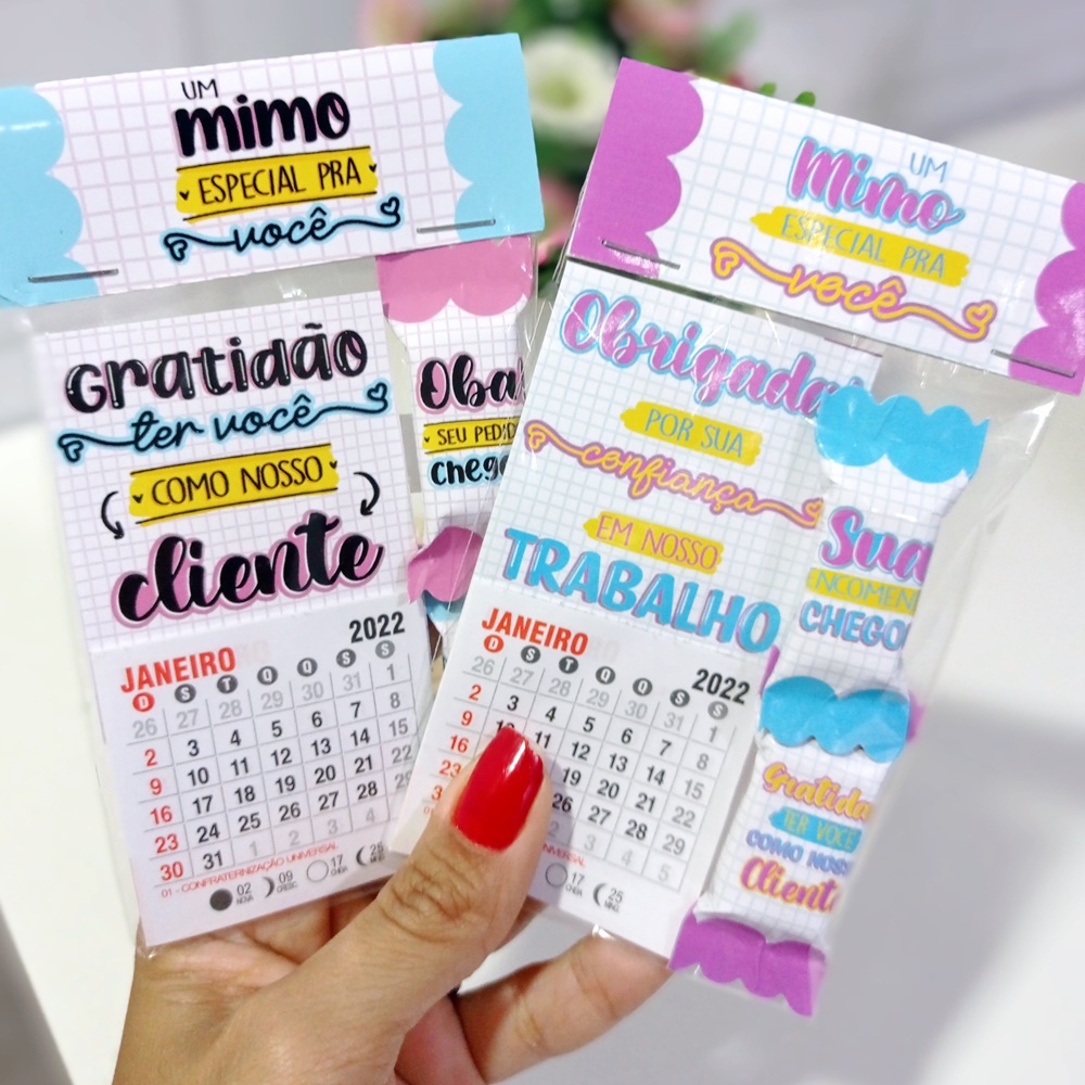 Calendário Mimo para Cliente com balinhas | Shopee Brasil