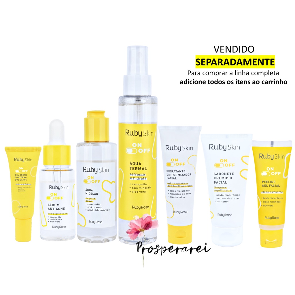 RUBY ROSE - Linha Ruby Skin Care - On+Off - com ativos calmantes ...