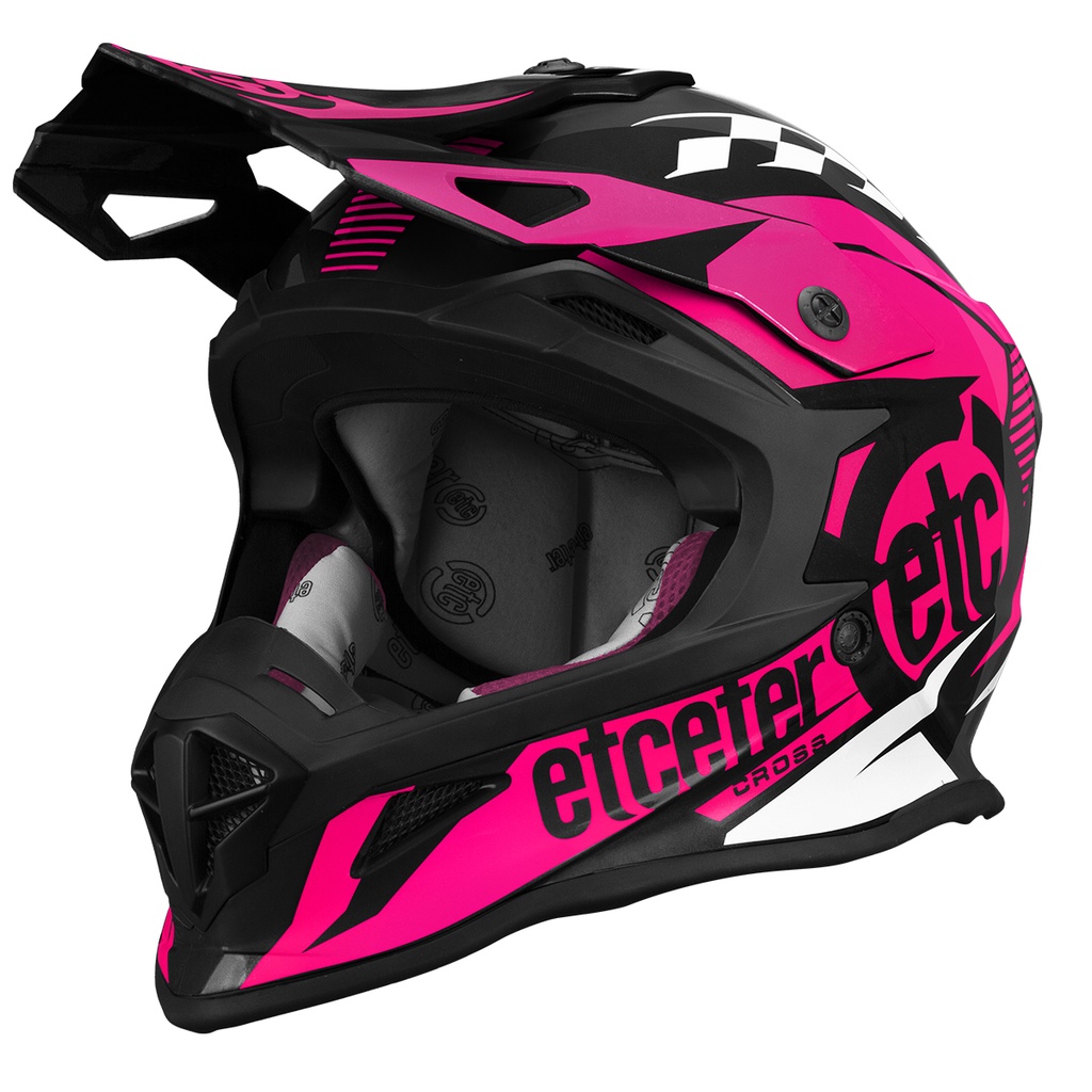 Capacete Moto Profissional Motocross Piloto Corrida Trilha Enduro ...