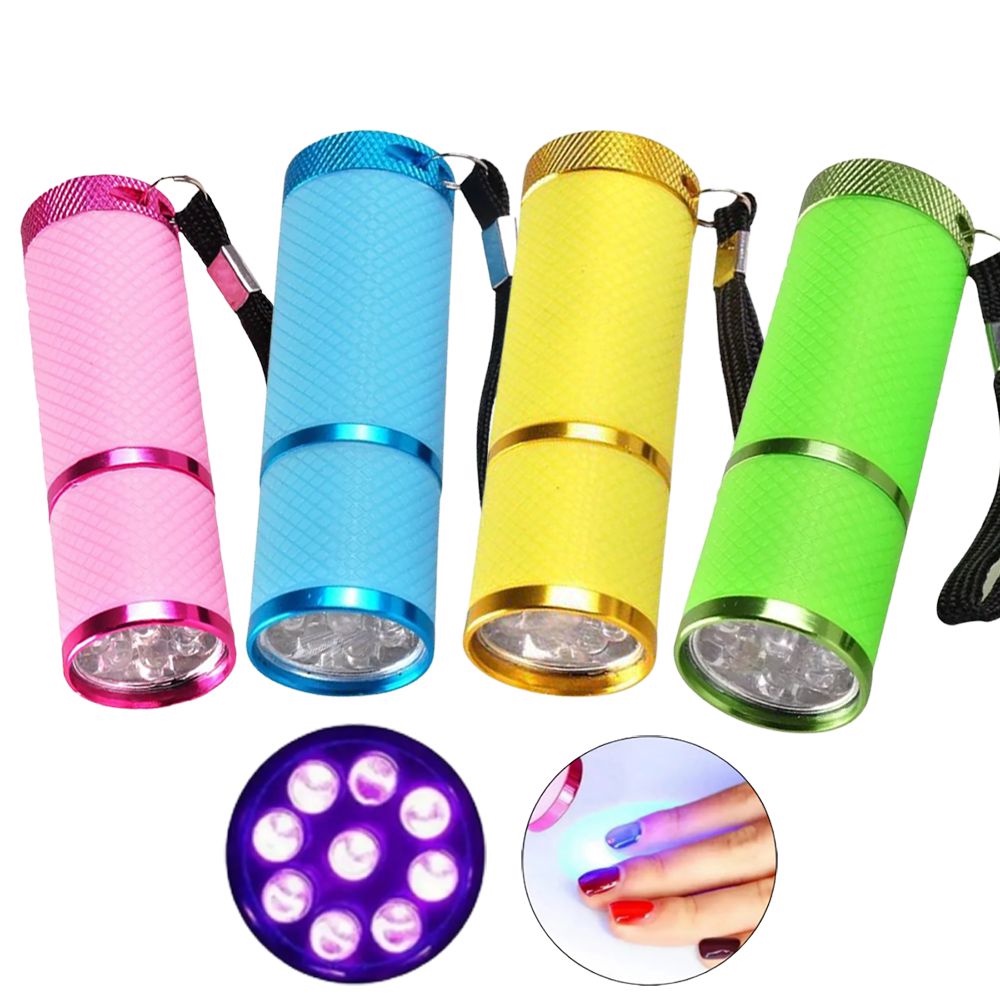 Mini Lanterna Portátil Led Ultra Violeta Seca Unha Gel Uv | Shopee Brasil