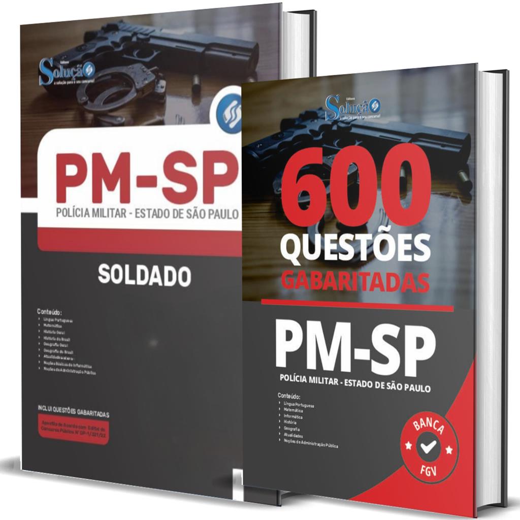 KIT PM SP ATUALIZADO Apostila Soldado + Questoes | Shopee Brasil