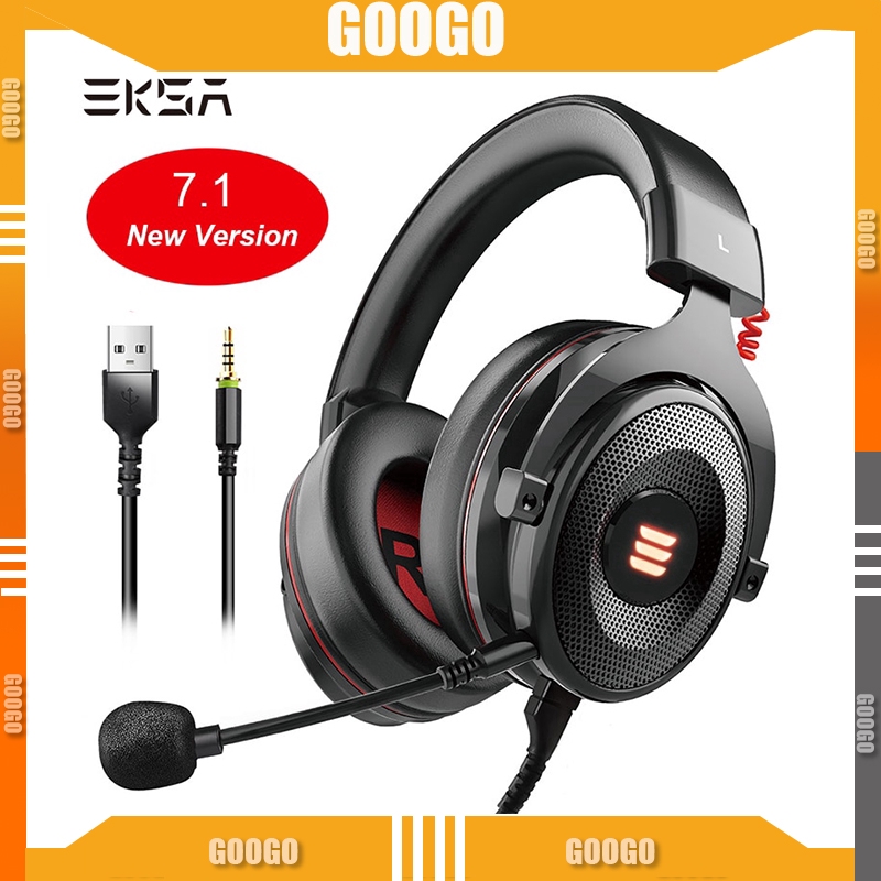 EKSA E900 Pro Virtual 7.1 Surround Som Gaming Headset Led USB/3.5mm ...