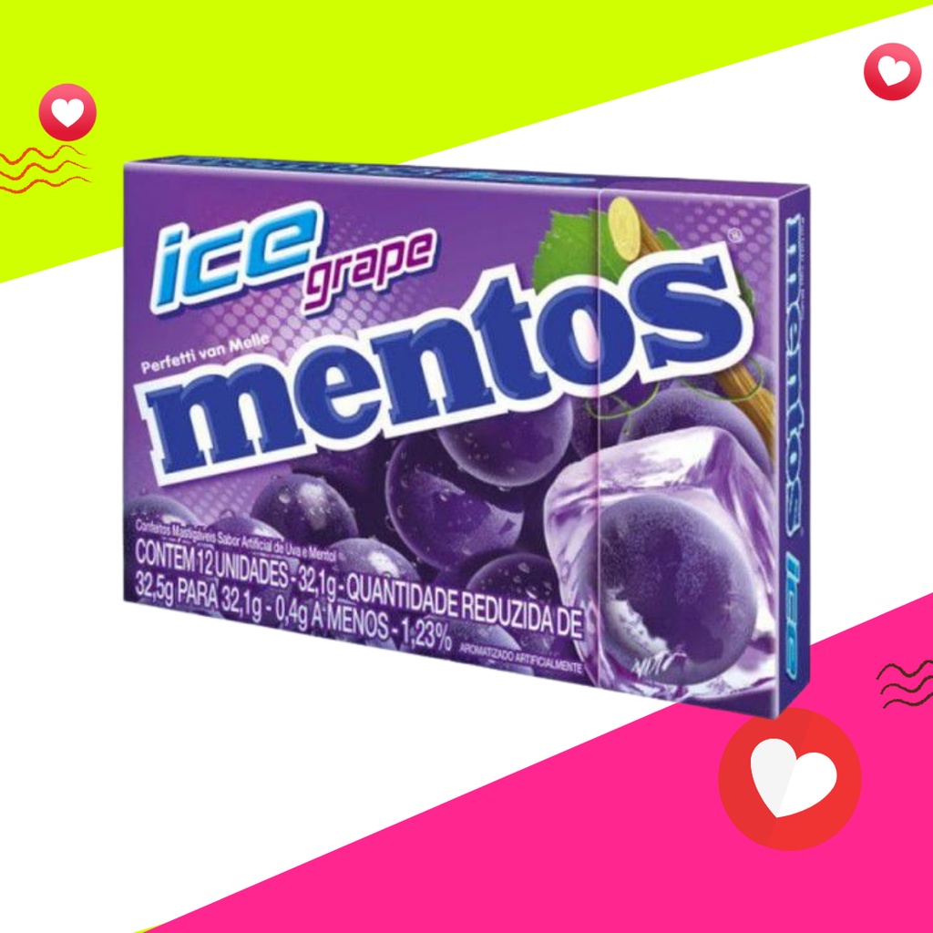 Mentos Uva Slim box - Perfetti Van melle | Shopee Brasil