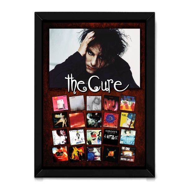 The Cure poster Quadro Rock Banda Robert Smith Disintegration Wish ...