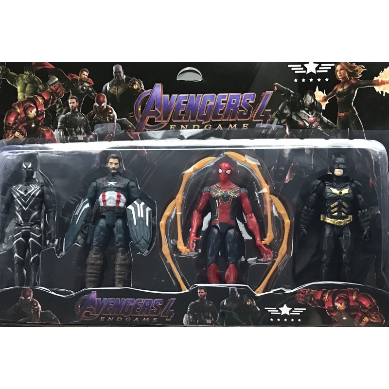 Kit 4 Bonecos Super Heróis Avengers Marvel Boneco Articulado Pronta ...