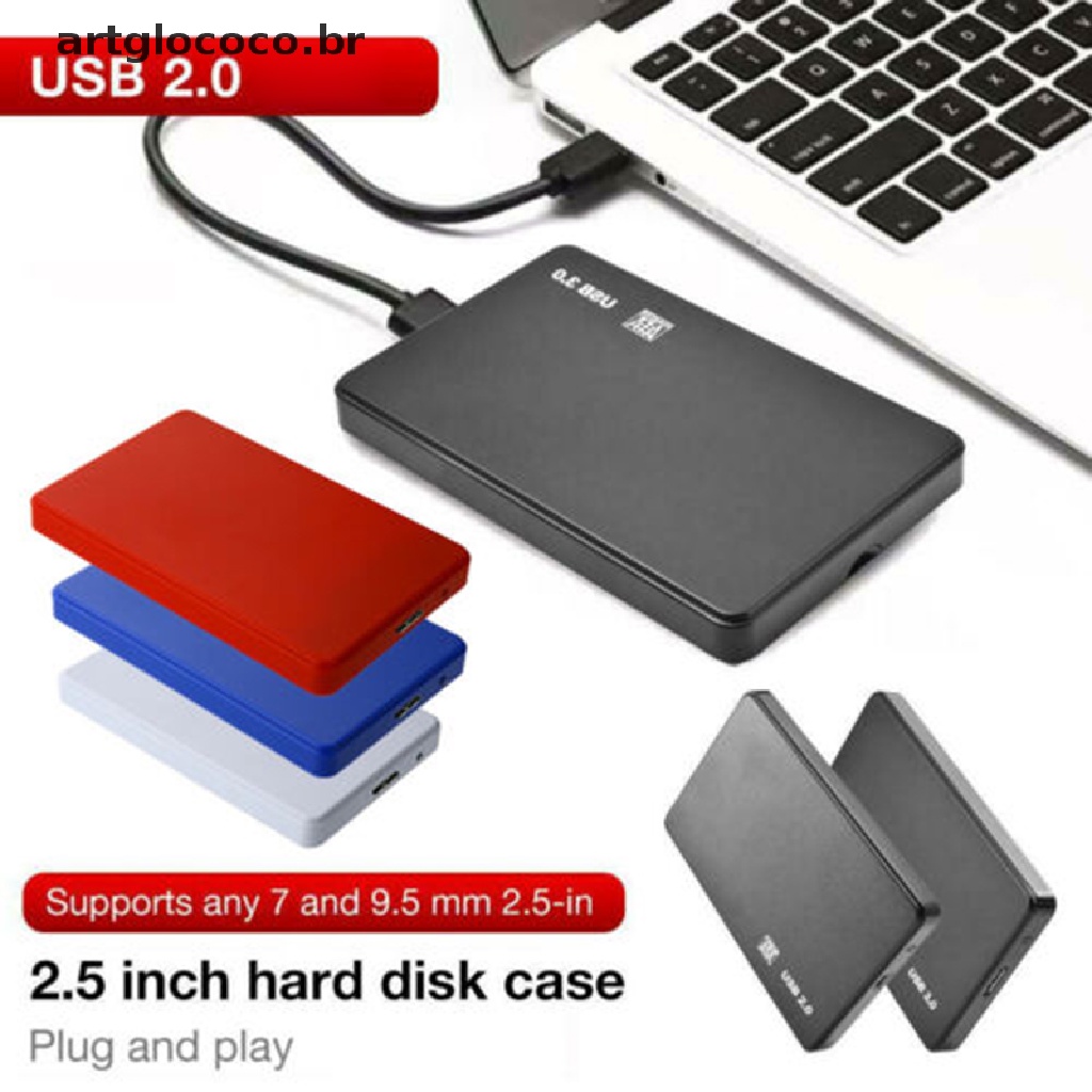 Hd Externo Portátil Com Gabinete/Capa De Disko Resistente Para Notebook ...