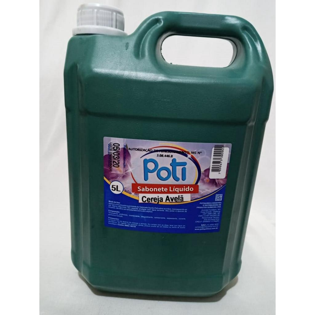 Sabonete Liquido Frutas Vermelhas Poti 5l Galao | Shopee Brasil